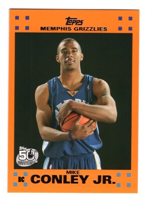 2007-08 TOPPS ORANGE MIKE CONLEY ROOKIE CARD #4 **NM-MT** MEMPHIS ...