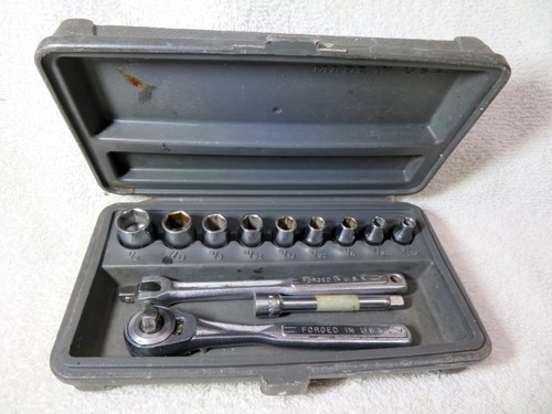 Vintage Craftsman 1/4" Socket Set with Permanex Case | eBay