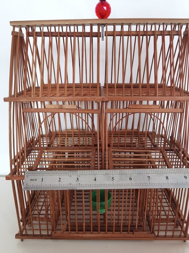 New 6-Door Bambo Birdcage Repeating Trap Cage for Birds Catch Birds ...