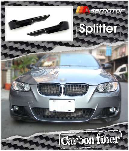 Carbon Fiber M-Tech Front Bumper Splitter fits 06-09 BMW E92 E93 Pre ...