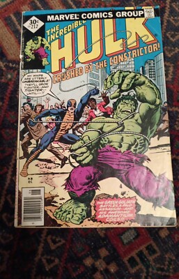 The Incredible Hulk 212 (Marvel, 1977) KEY first Constrictor | eBay