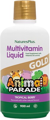 Natures Plus Kid's Animal Parade Multivitamin 900ml Gold Liquid | eBay UK