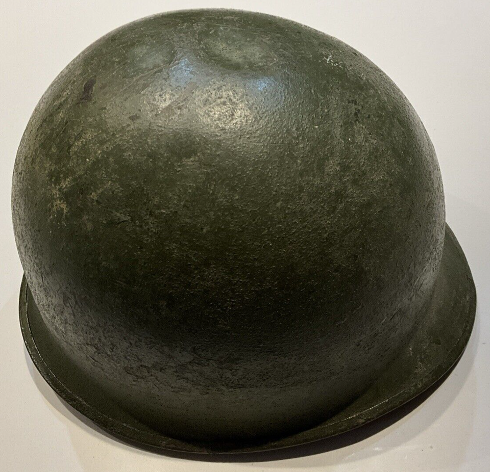 Late 1944 Original WWII U.S. ARMY FLEXIBLE LOOP BAIL FRONT SEAM HELMET ...