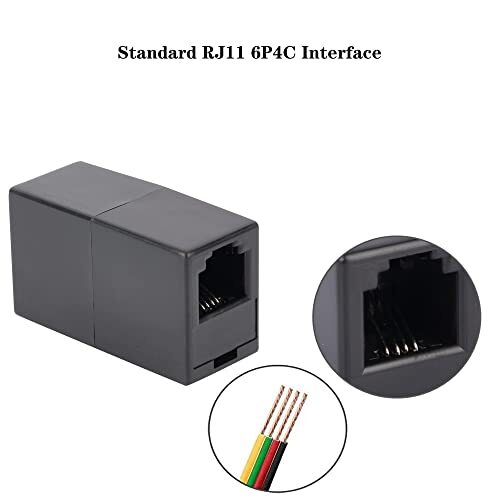 RJ11 Coupler Straight Telephone Inline Coupler RJ11 6P4C Inline ...