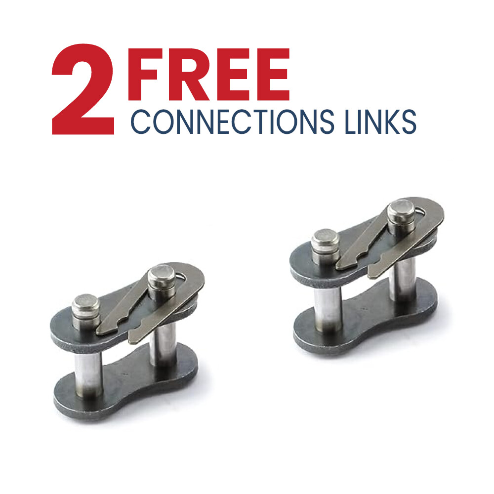 #35SS Stainless Steel Roller Chain x 10 feet + 2 Connecting Links | eBay