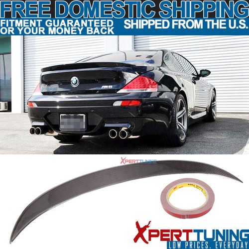 Fit E63 BMW 6-Series 04-08 Coupe Carbon Fiber Rear Trunk Spoiler CF V ...