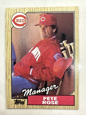 1987 Topps Pete Rose Cincinnati Reds #393 RARE Baseball Card | eBay
