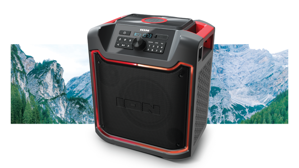 ION Pathfinder 4 Wireless Qi Charging - Portable Bluetooth Speaker IPX5 ...