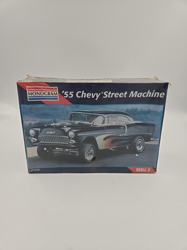 Vtg NIB Sealed Revell Monogram '55 Chevy Street Machine Model Car Kit 1 ...