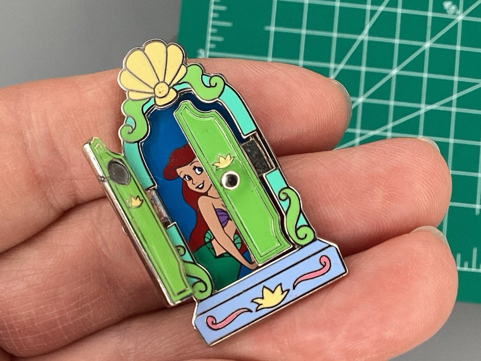 Disney Ariel Princess Hinged Window Magnetic Shutters Pin # 16431 ...