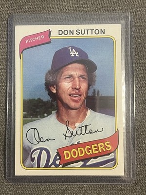 1980 Topps Don Sutton Los Angeles Dodgers Card #440 Near Mint-Mint ...