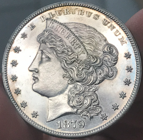 1879 Pattern $1 J-1617 Cleaned Proof One Dollar 895.8 Silver 4.9 Gold ...