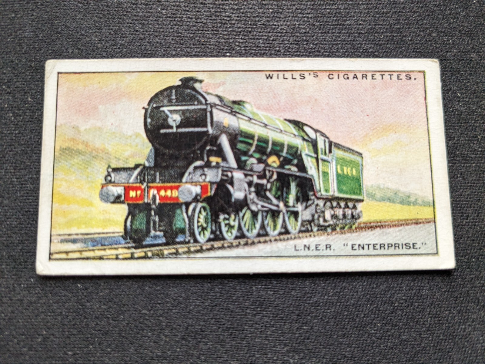 1930 Wills Railway Locomotive Card # 12 LNER "Enterprise" Locomotive ...
