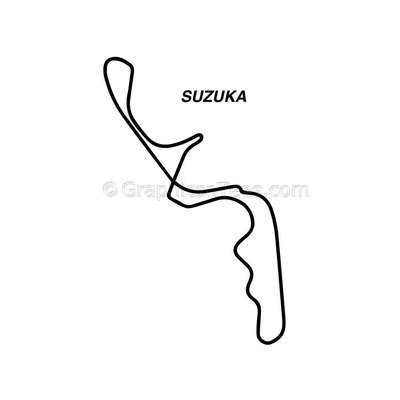 Japan Suzuka Race Track Sticker F1 Circuit GP Track Decal | eBay UK