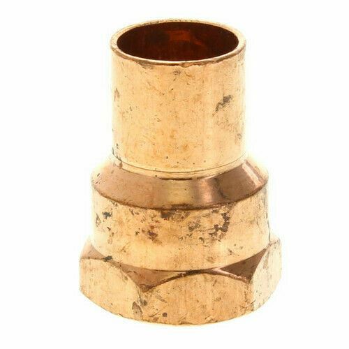 3/4" inch Copper Female Pipe Threaded Sweat Solder x FPT Adapter C x F ...