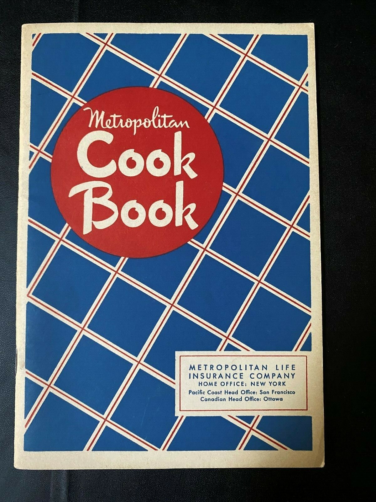 Vtg Metropolitan Cook Book " Metropolitan Life Insurance Company" Feb ...