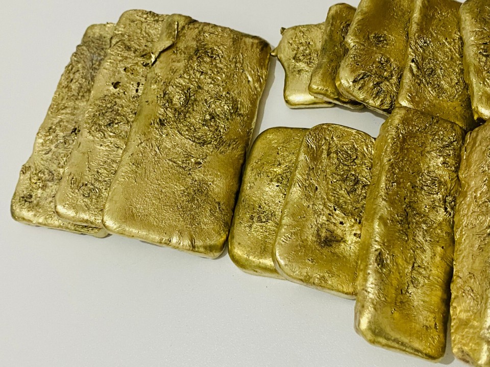 200 Grams Scrap Gold Bar For Gold Recovery Melted Different Computer ...