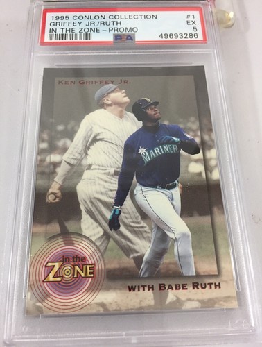 Ken Griffey Jr Babe Ruth 1995 Conlon Collection Promo In The Zone #1 ...