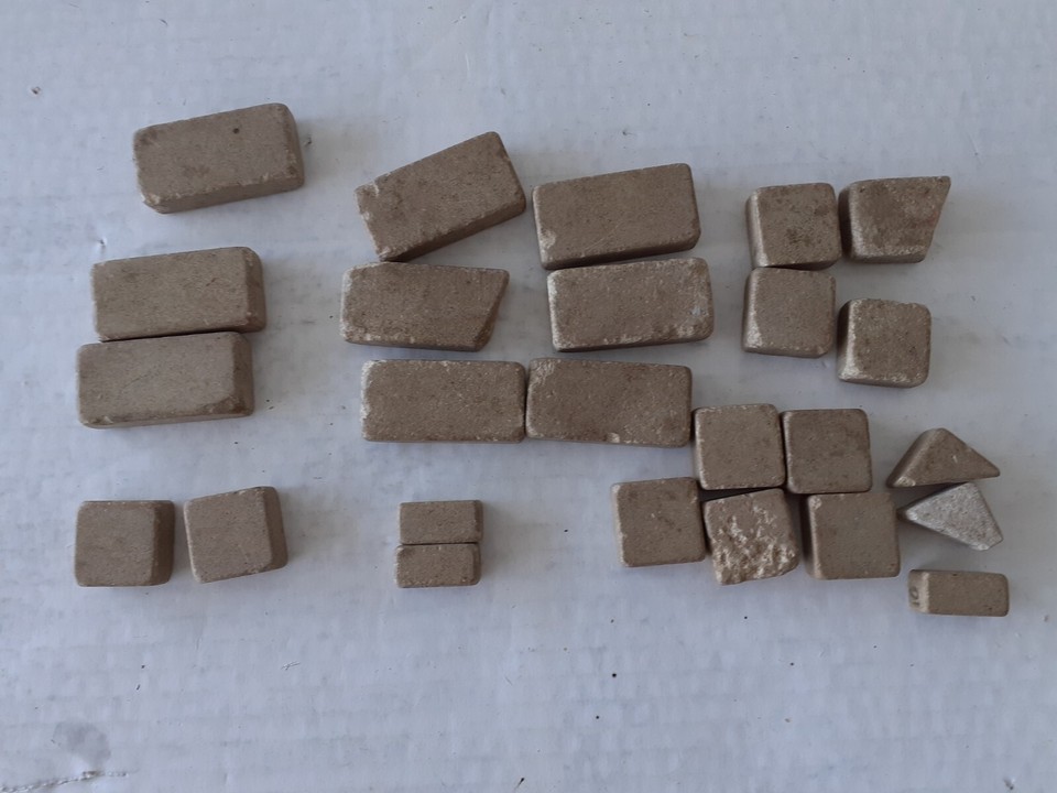 Vintage Stone Building Bricks Toy Blocks Vintage | eBay UK