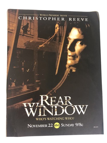Rear Window Vintage Print Ad Advertisement Christopher Reeve | eBay