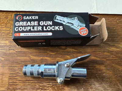 Saker Grease Gun Coupler Locks Quick Release 14000 PSI standard thread ...