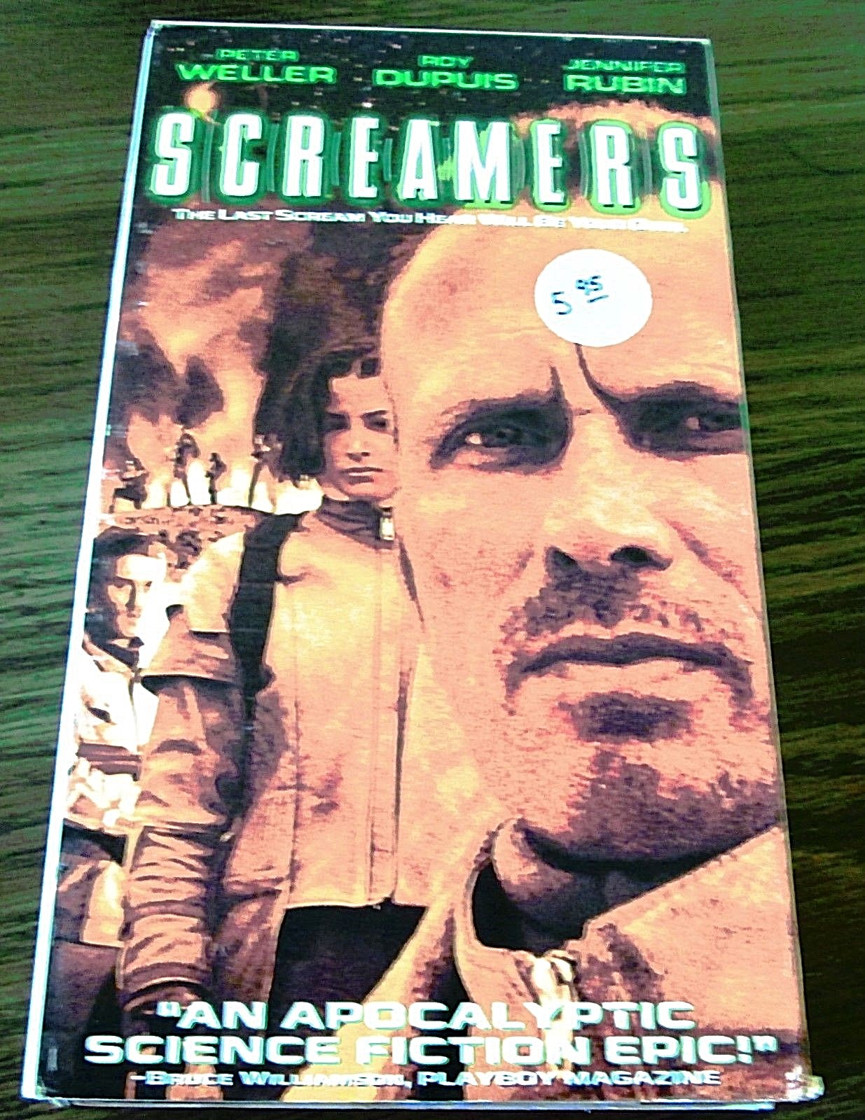 Screamers (VHS, 1996, Closed Captioned) Peter Weller Roy Dupuis ...