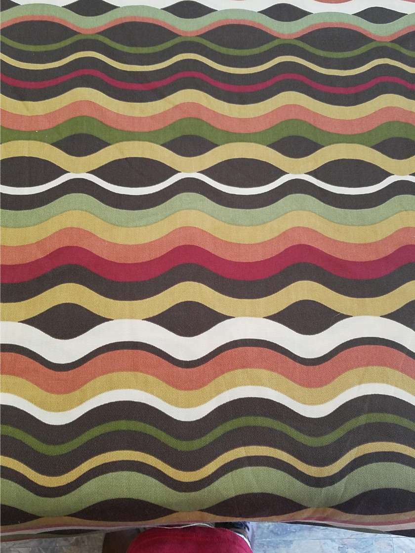 Richloom brown wave print Fabric By The Yard stock TT | eBay
