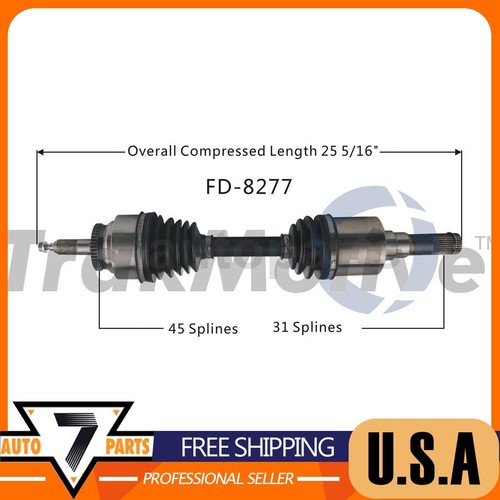 Front Driver Side CV Axle Shaft CV Joint For Ford F-150 2018 2017 2016 ...
