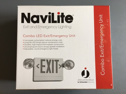 Juno NaviLite Exit And Emergency Lighting LED Combo In White 120/277 ...