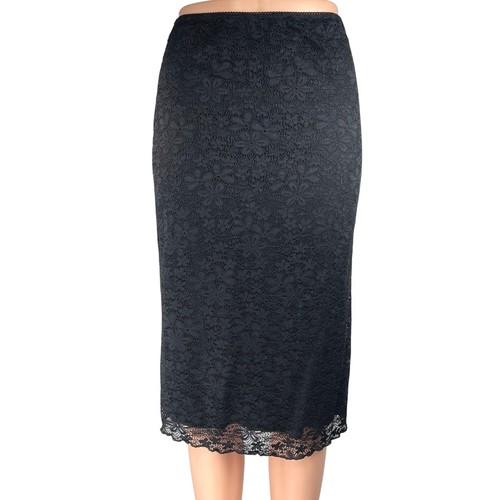 RSQ Women's Black Floral Embroidered Lace High Waisted Pencil Skirt ...