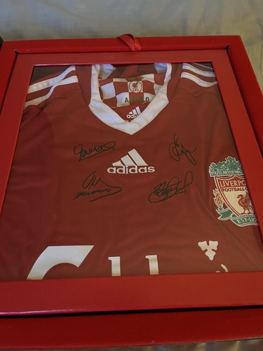Liverpool FC Limited Edition Boxed Signed Shirt 08/09 Gerard Torres Etc ...