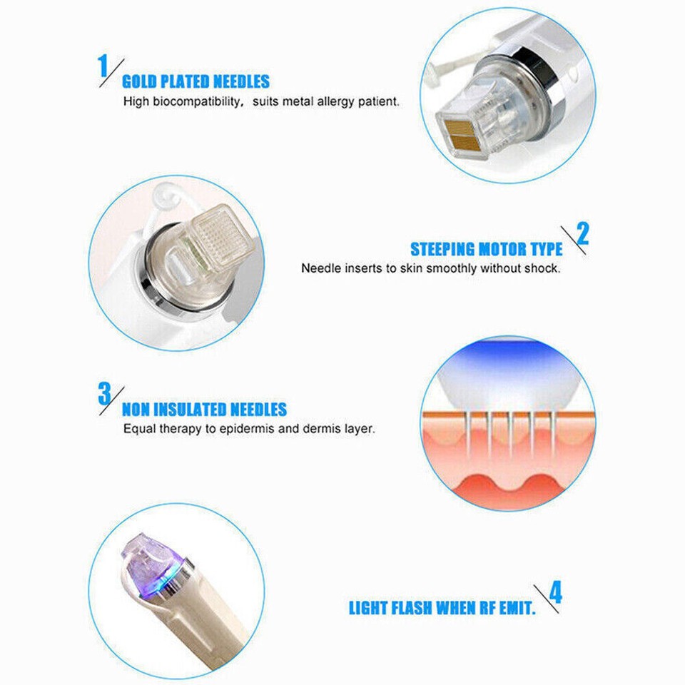 2in1 RF Fractional Micro-tip Machine Kalter Hammer Strecken Mark Akne ...