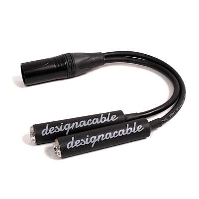 Male to 2x 6.35mm TRS Sockets parallel splitter, Balanced Adaptor | eBay