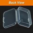 20 Pcs Mini Storage Containers Small Rectangle Plastic Clear Beads ...