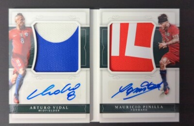 Arturo Vidal & Mauricio Pinilla 2018 National Treasures Dual Jersey ...