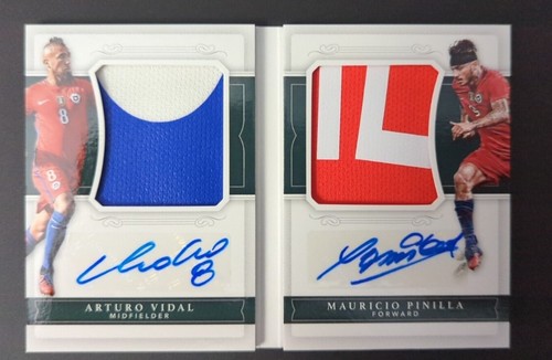 Arturo Vidal & Mauricio Pinilla 2018 National Treasures Dual Jersey ...