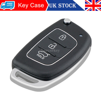 3 Button Remote Flip Key Fob Shell Case For Hyundai I10 I20 I40 IX35 ...