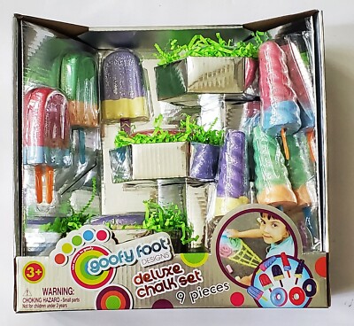 Deluxe Sidewalk Chalk Set Popsicles & Donuts Goofy Foot Designs | eBay