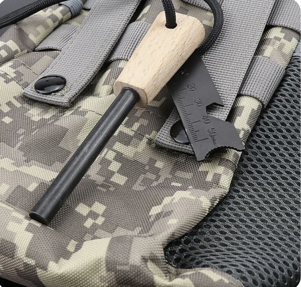 10x Ferrocerium Rod 5" x5/16” Fire Starter w/Handle and Steel Scraper ...