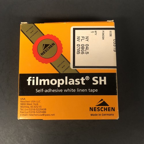 NOS Unused Neschen Filmoplast SH Self Adhesive White Linen Tape Germany ...