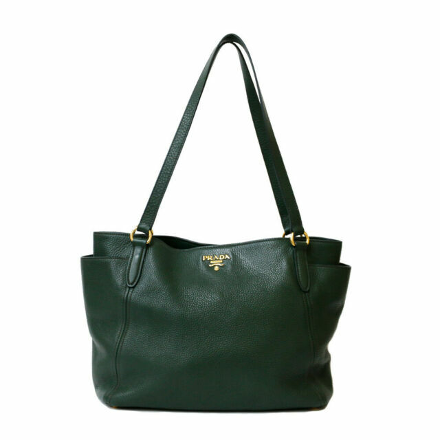 PRADA Tote Green Leather for sale online | eBay