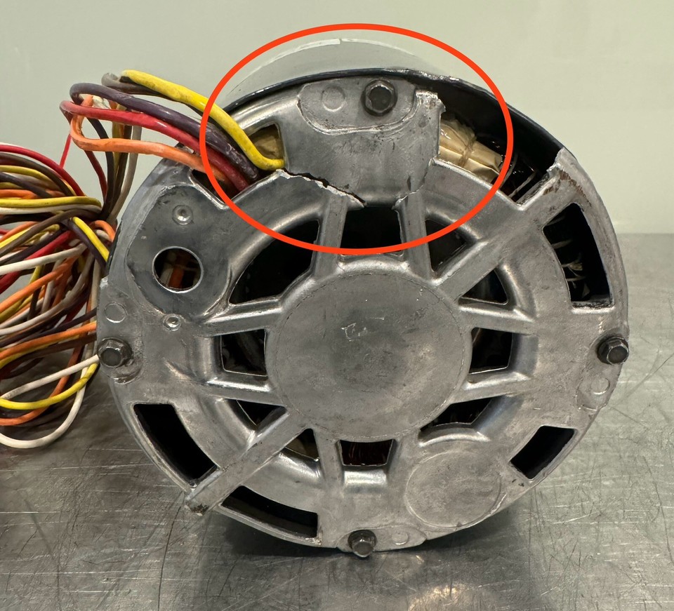 Fasco 5KCP39UFWD74S Motor D2850 1.75HP 208-230/460V 1125/950 RPM NEW ...