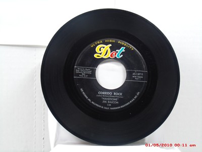"HANDSOME" JIM BALCOM -(45)- CORRIDO ROCK PART I / PART II - DOT 15711 ...