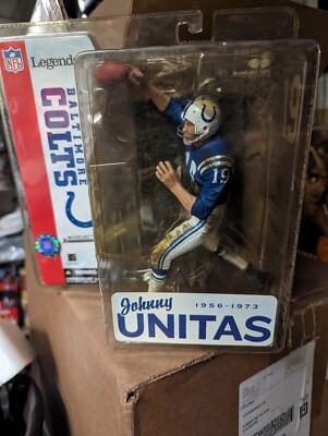 McFarlane JOHNNY UNITAS #19 Baltimore Colts NFL Legends Action Figure ...