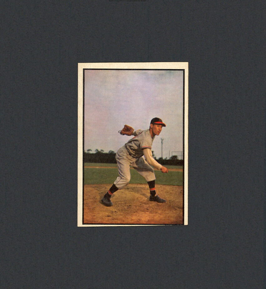 1953 Bowman Color Bob Feller #114 - RARE Hi # - Cleveland Indians - EX ...