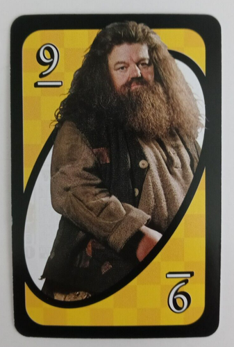 2021 Harry Potter Uno Card Yellow Rubeus Hagrid #9 | eBay