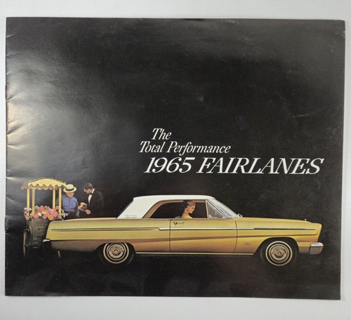 Vintage 1965 Ford The Total Performance Fairlanes Sales Brochure Original | eBay