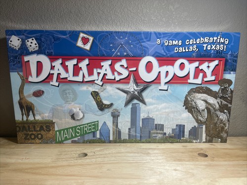 Dallas Opoly Dallasopoly A Dallas Texas Themed Monopoly Board Game NEW ...