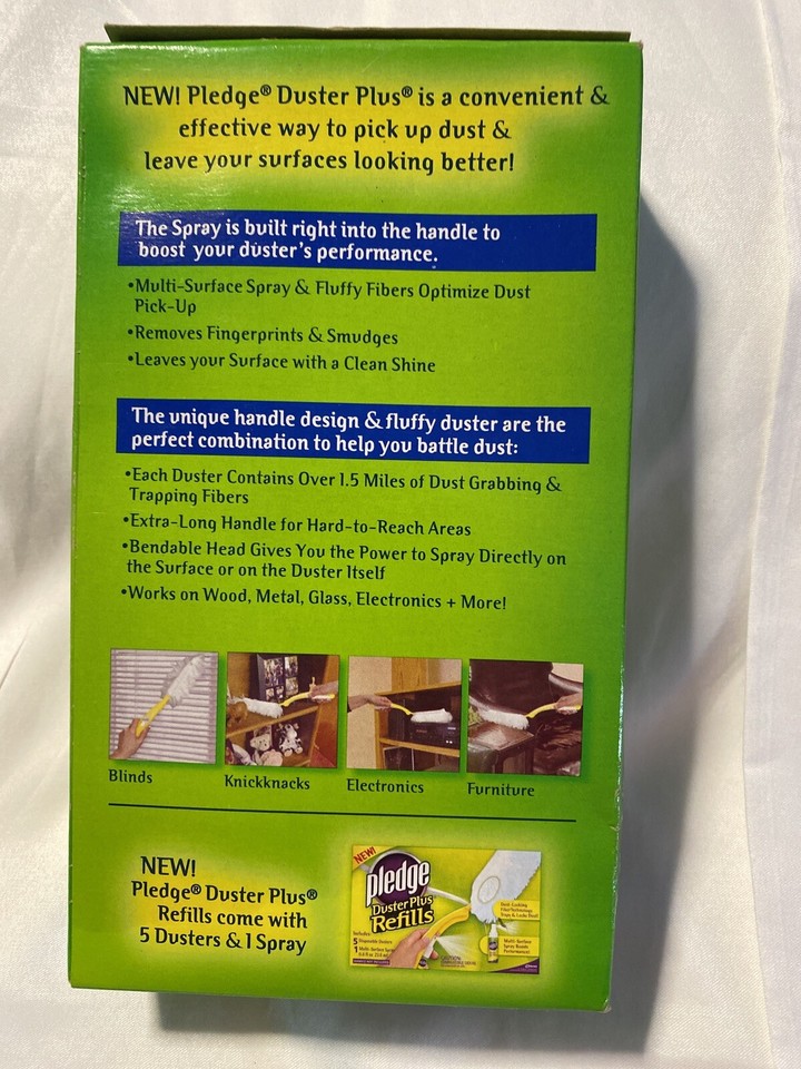 Pledge Duster Plus 1 Handle 1 Multi -Surface Spray & 2 Disposable ...