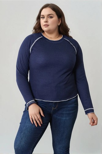 Basic Bae Long Raglan Sleeve Round Neck Top | eBay